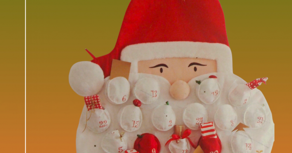 Adventi naptár MIKULÁS - textilből 84*72 cm